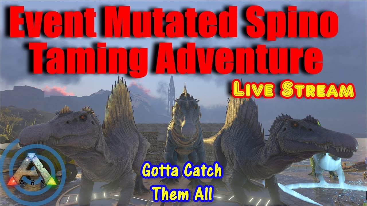 Ark Arkaeology Mutated Spino Taming:Live Stream - YouTube