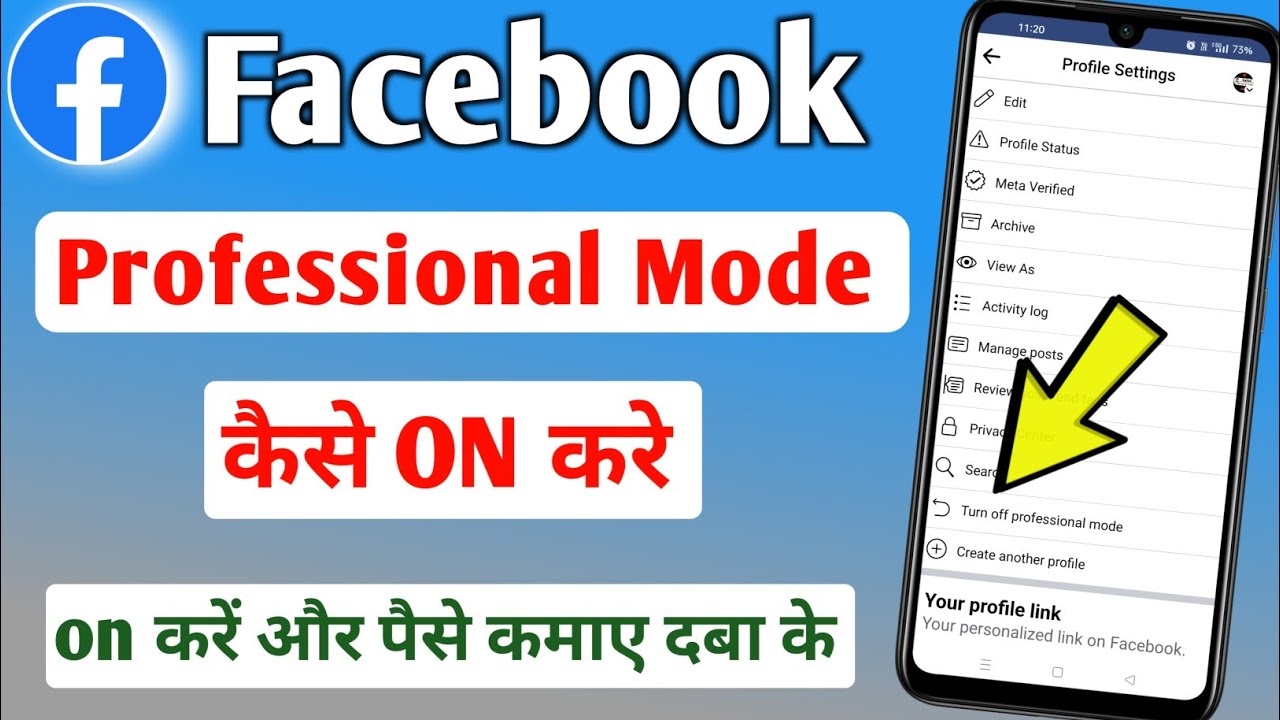 how to turn on facebook professional mode | fb professional mode kaise ...