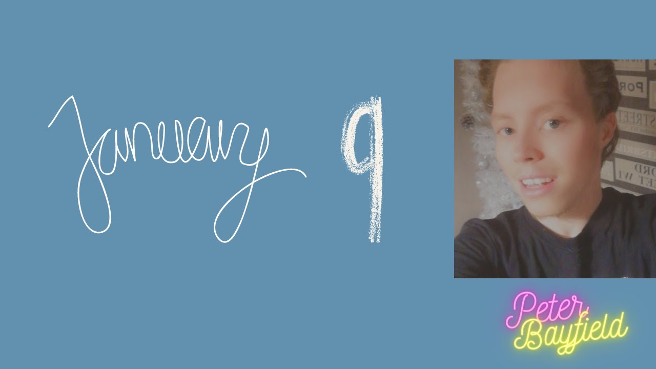 Peter Bayfield - Wellbeing Journal 9th January 2020 - YouTube