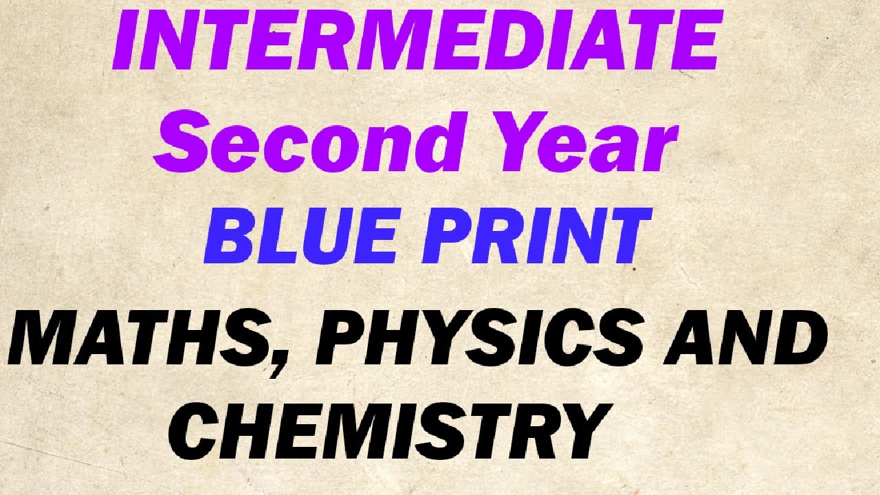 Intermediate 2nd year Blue Prints for MPC students #intermediate ...