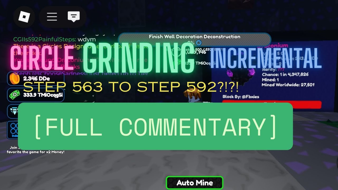 FINALLY!!!!!!!!!! Circle Grinding Incremental Step 563 to Step 592 ...