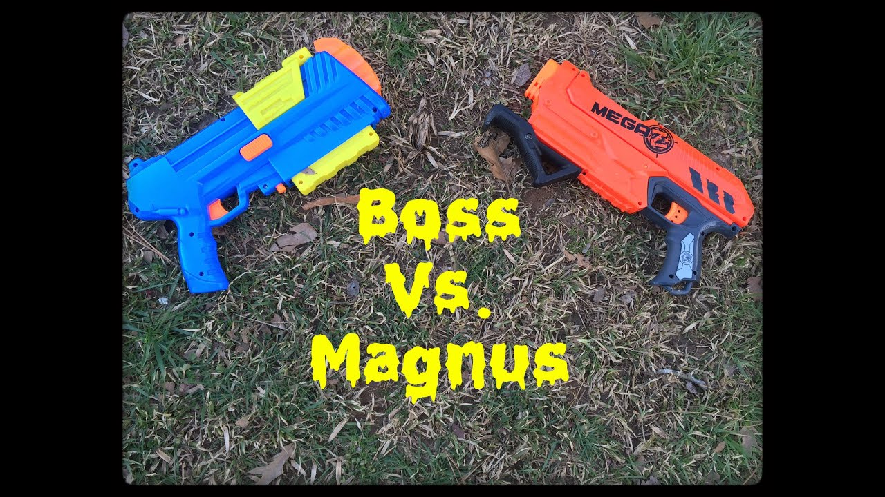 Drac Compares: Nerf "Magnus" vs Buzz Bee "Boss" - YouTube