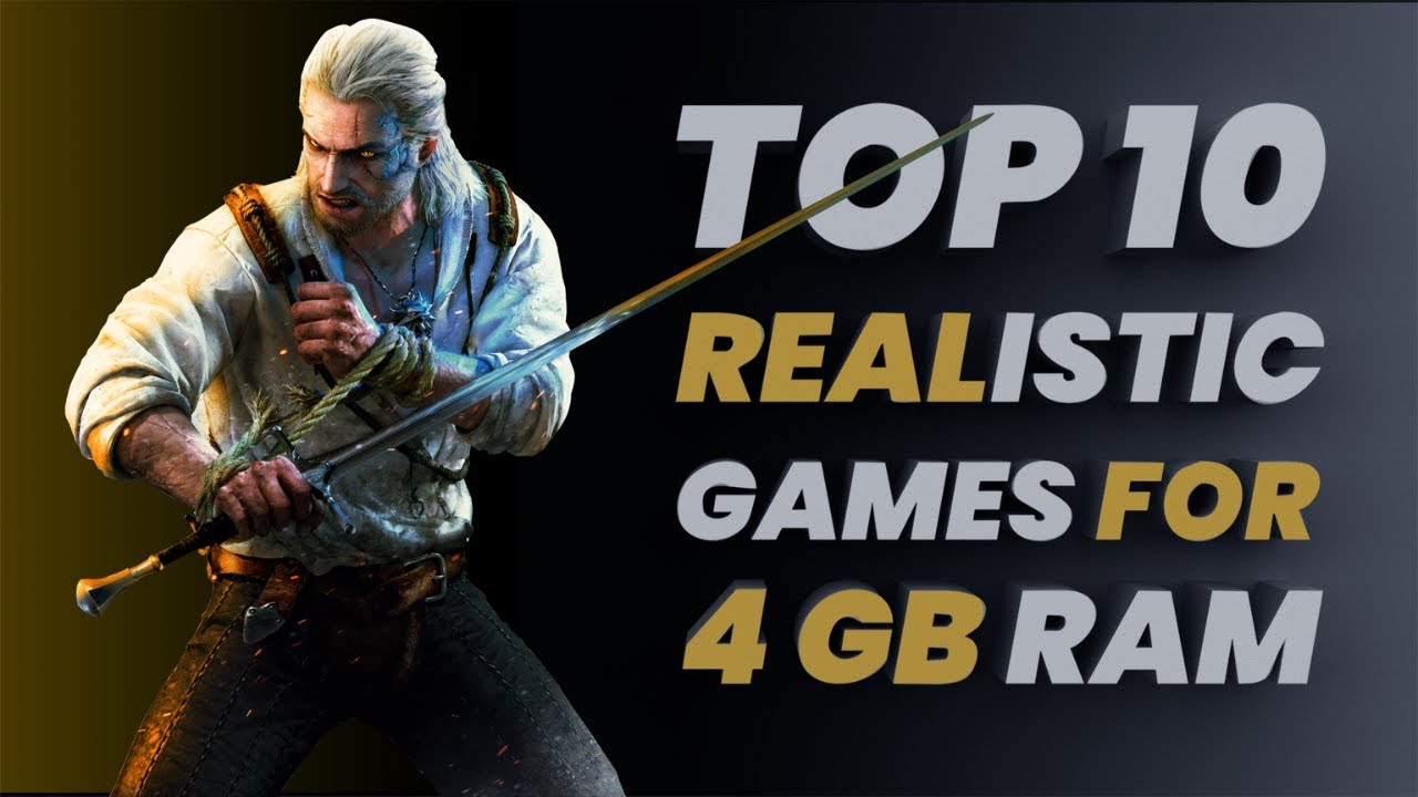 TOP 10 INSANE REALISTIC GAMES FOR 4 GB RAM | 500 MB VRAM | PC - YouTube