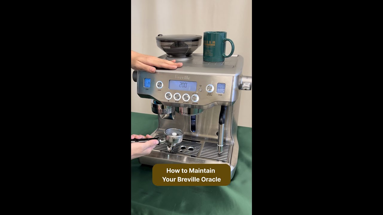 Here's a simple maintenance guide for the Breville Oracle Espresso ...