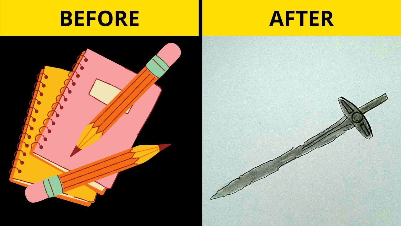 How to draw Necrosword | Necrosword drawing for beginner’s | schoolx360 ...