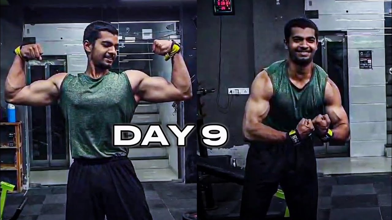 ARMS WORKOUT AND POSING WITH GYM BROS - YouTube