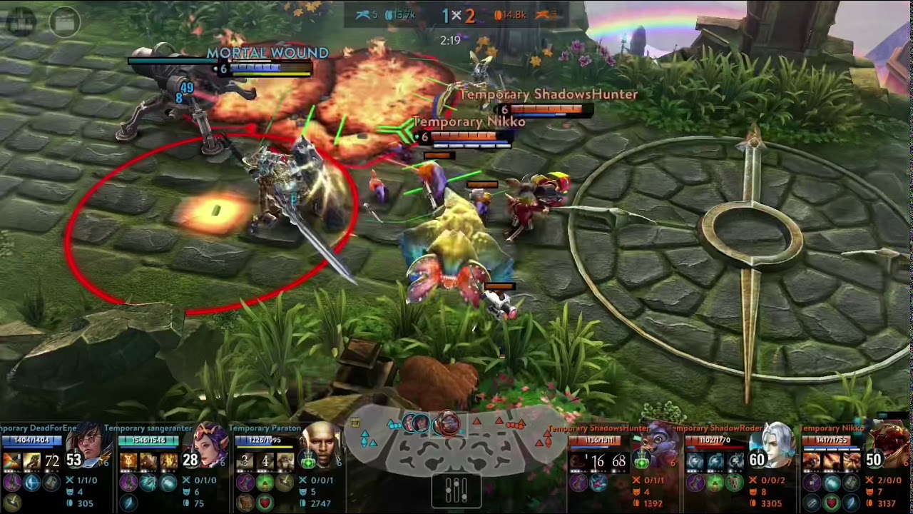 I trapped ulting Grumpjaw in Lyra’s portal - Vainglory ARAL game - YouTube