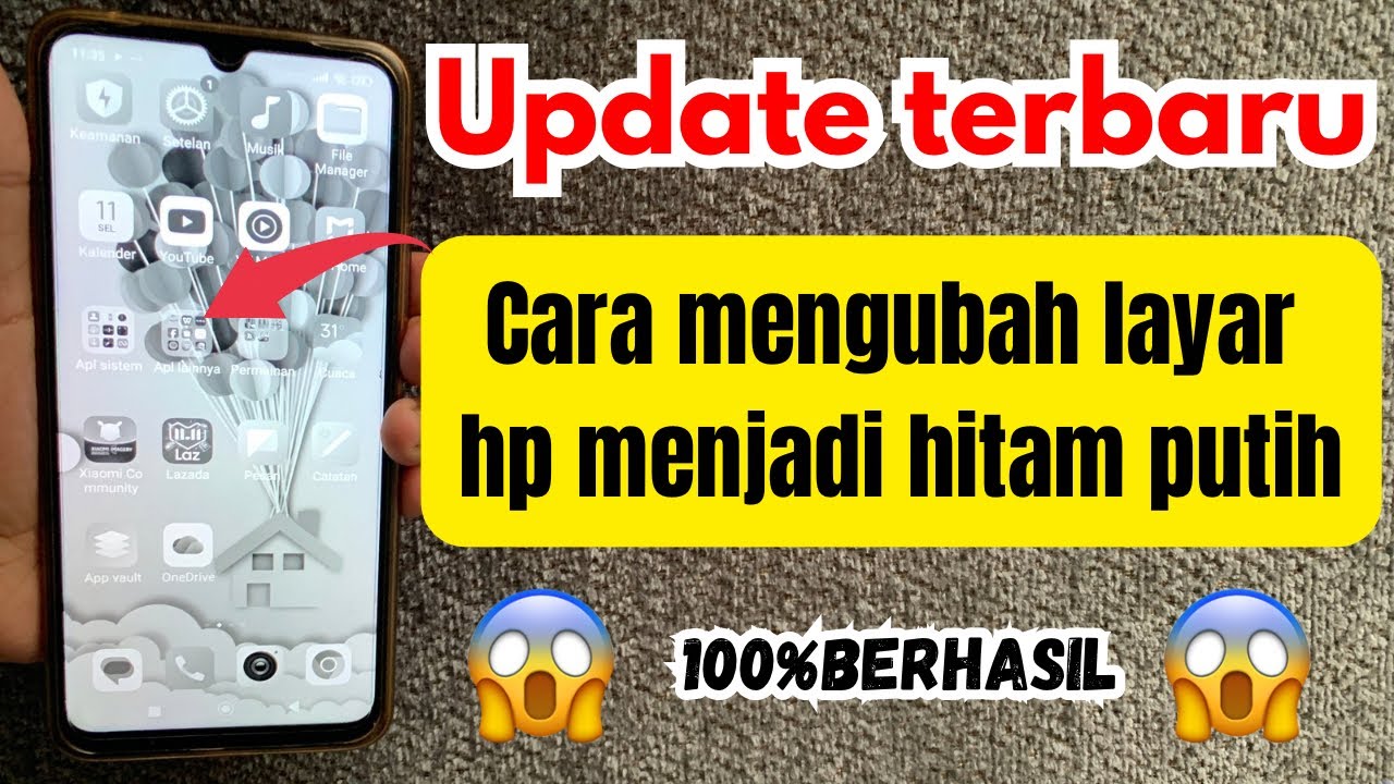 Cara Mengubah Layar HP Menjadi Hitam Putih - YouTube