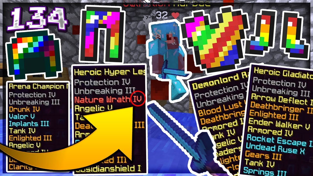 FULL 10 LORE GOD SET KILL IN FALL SAND TRAP!! | Minecraft FACTIONS #134 ...
