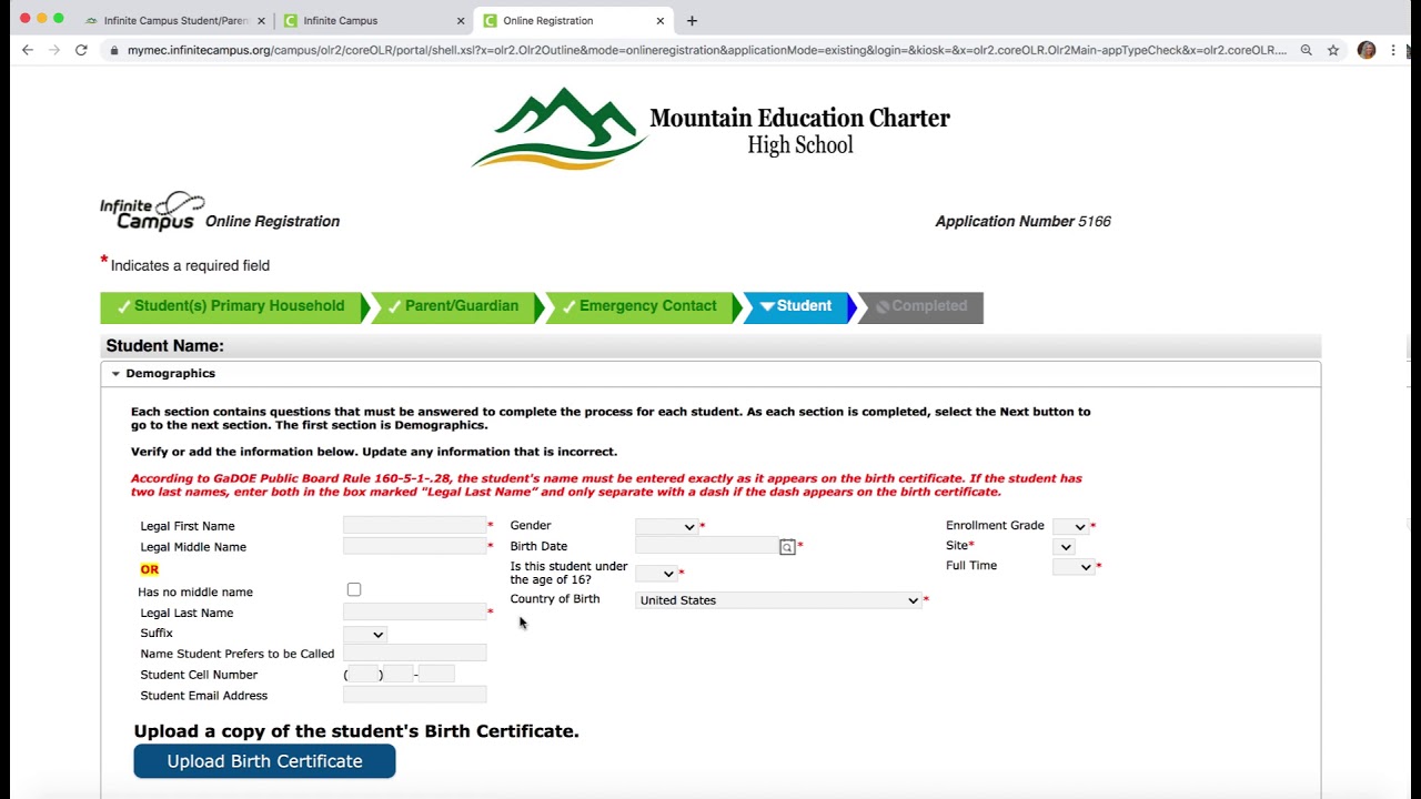 Adding a New Student in OLR Parent Portal - YouTube