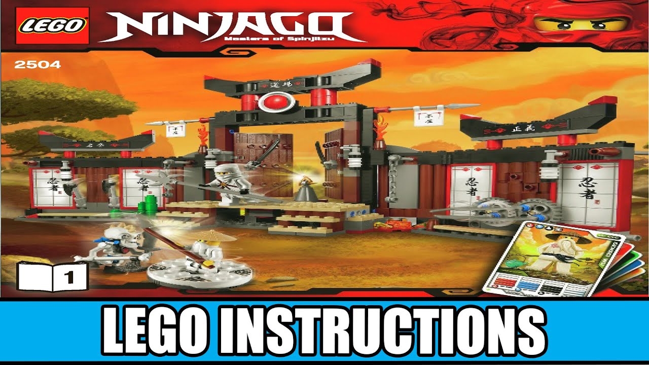 LEGO Instructions | Ninjago | 2504 | Spinjitzu Dojo (Book 1) - YouTube