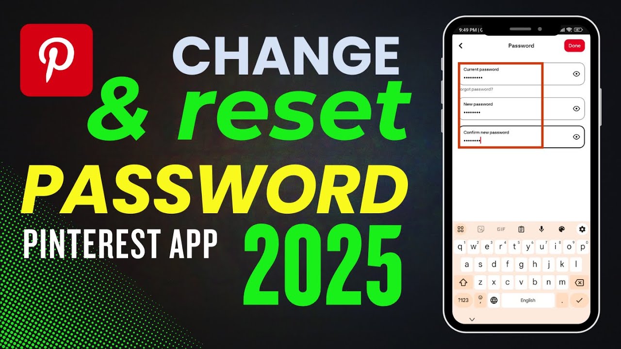 how to change your password on pinterest app change pinterest password ...