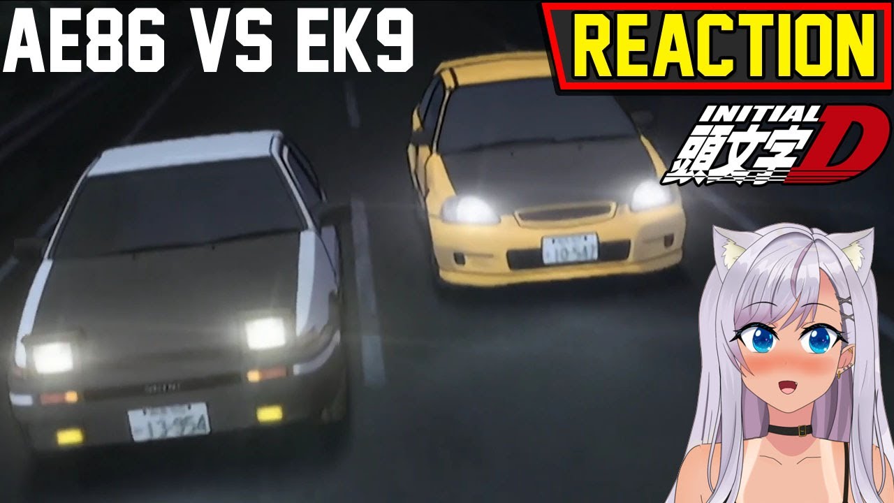 REACTION - AE86 VS EK9 - Initial D - YouTube
