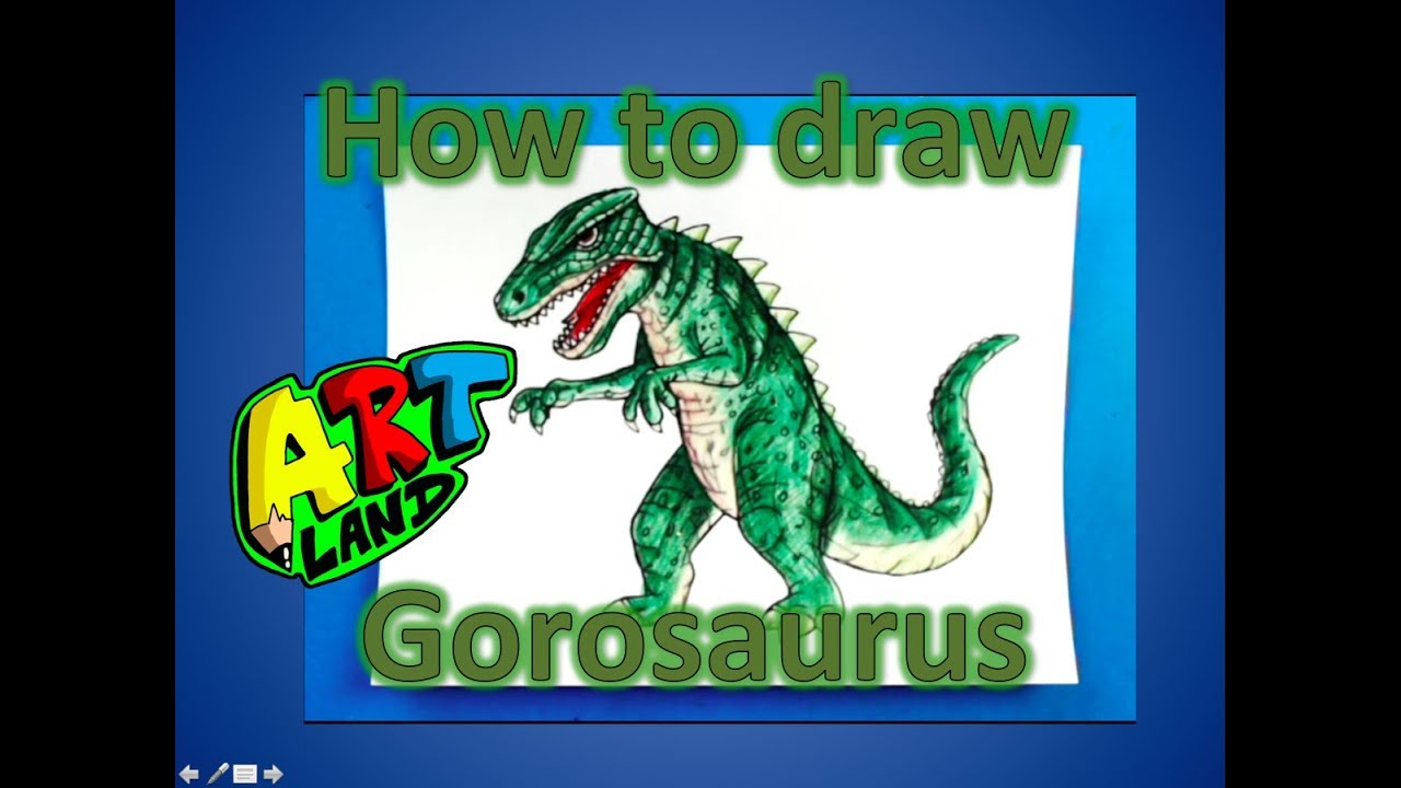 How to draw Gorosaurus - YouTube