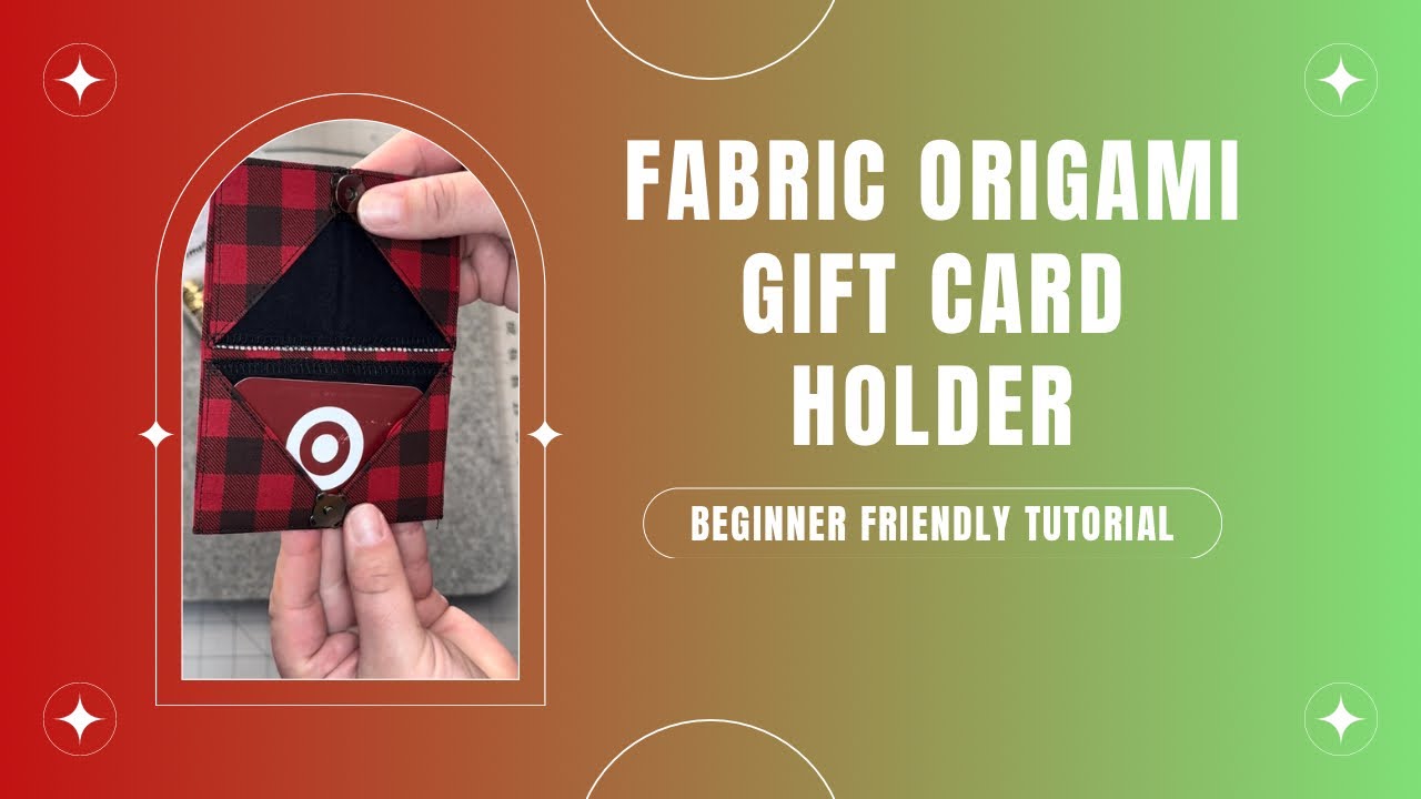 Tutorial | Fabric Gift Card Holder - YouTube