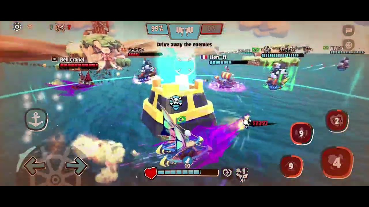 Pirate Code -PvP- Fleet Arena/ Vastolords vs Piratas ( Capture Mode ...