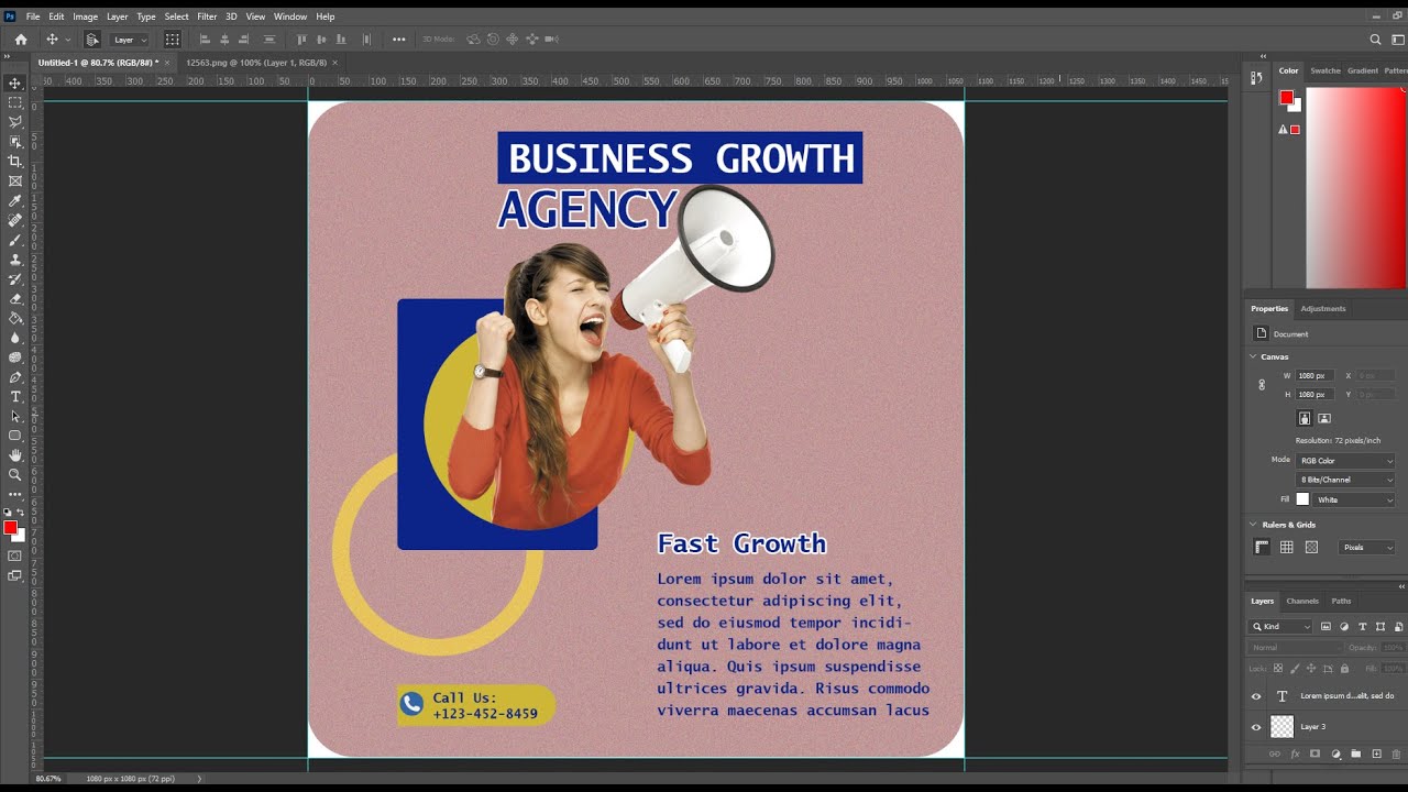 poster design ideas for beginner tutorial in adobe photoshop l design l ...