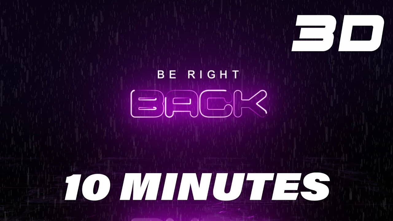 3D Be Right Back Timeless Template || NON COPYRIGHT - YouTube