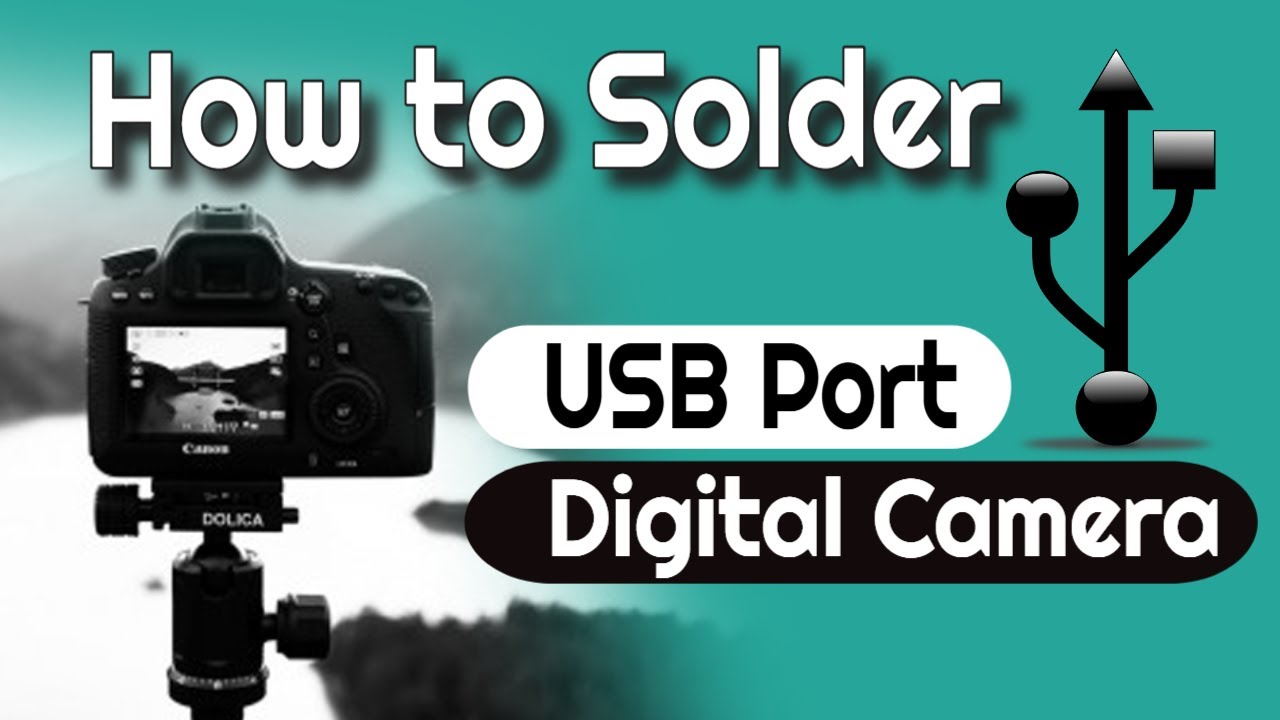 How to solder a USB port on a digital camera - YouTube