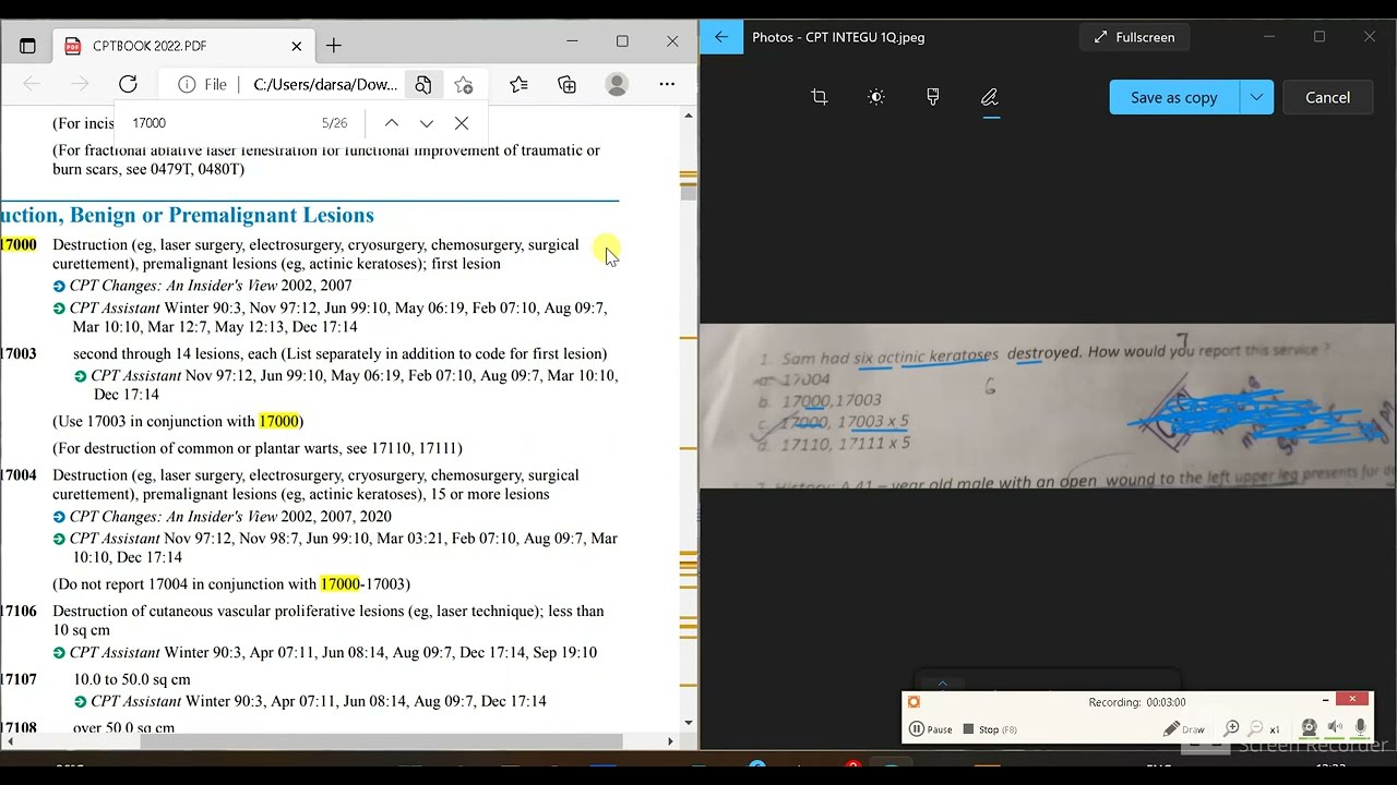 Cpt Integumentary 1q Medical Coding Youtube 0158