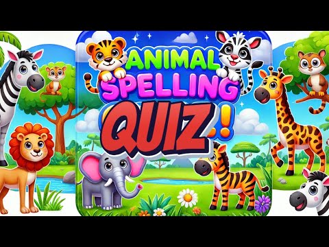 Spelling Quiz 💫 | Animal names @kidsknowledgeway - YouTube