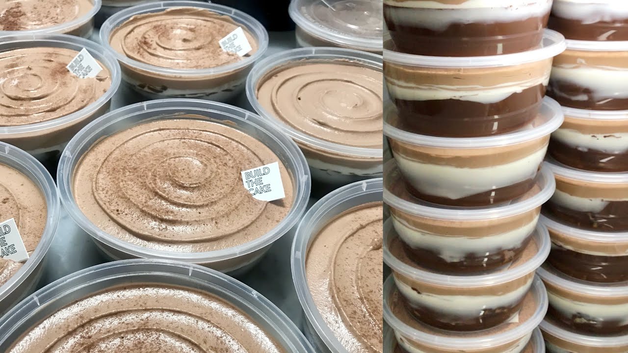 Cara dekor Milo Pudding Cake (tanpa back sound) - YouTube