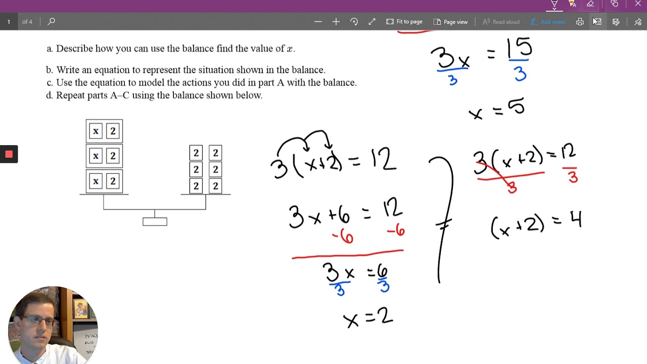 7th Grade Math - Unit 4, Lesson 4 Anchor Problems - YouTube