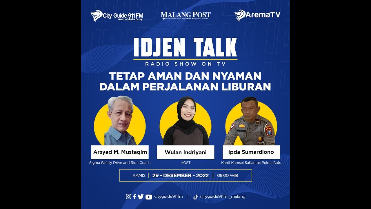 IDJEN TALK : TETAP AMAN DAN NYAMAN DALAM PERJALANAN LIBURAN - YouTube