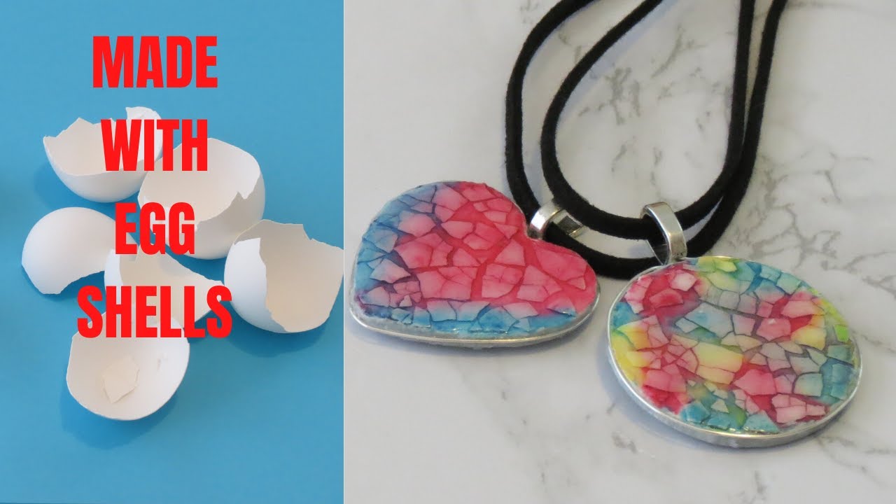 Eggshell Pendant/Jewelry/Recycle - YouTube