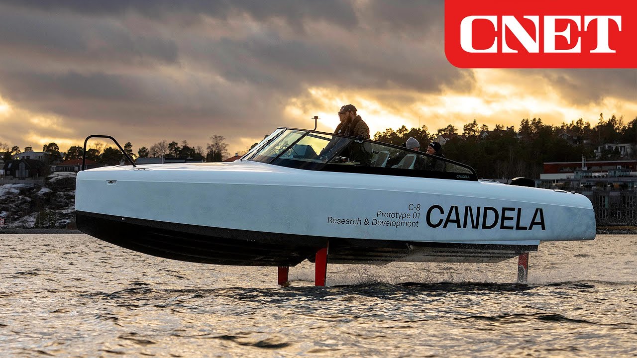 This Electric Powerboat Can Actually Fly Above the Waves - YouTube