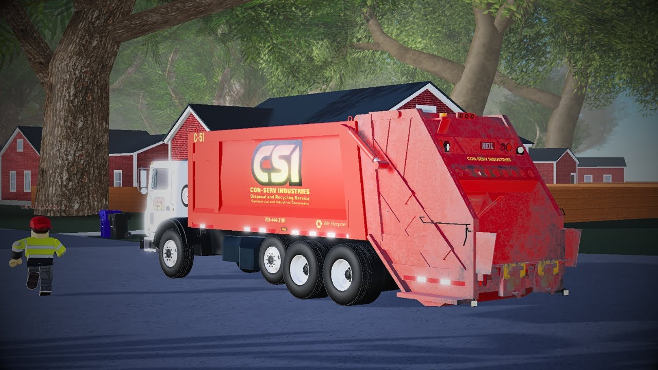 Roblox Garbage Trucks | Con-Serv Industries Heil Rear Loader Garbage ...