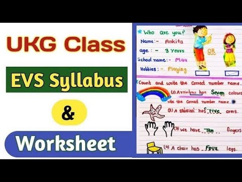 UKG EVS worksheet// EVS Worksheet with class UKG #kids #learning #viwes ...