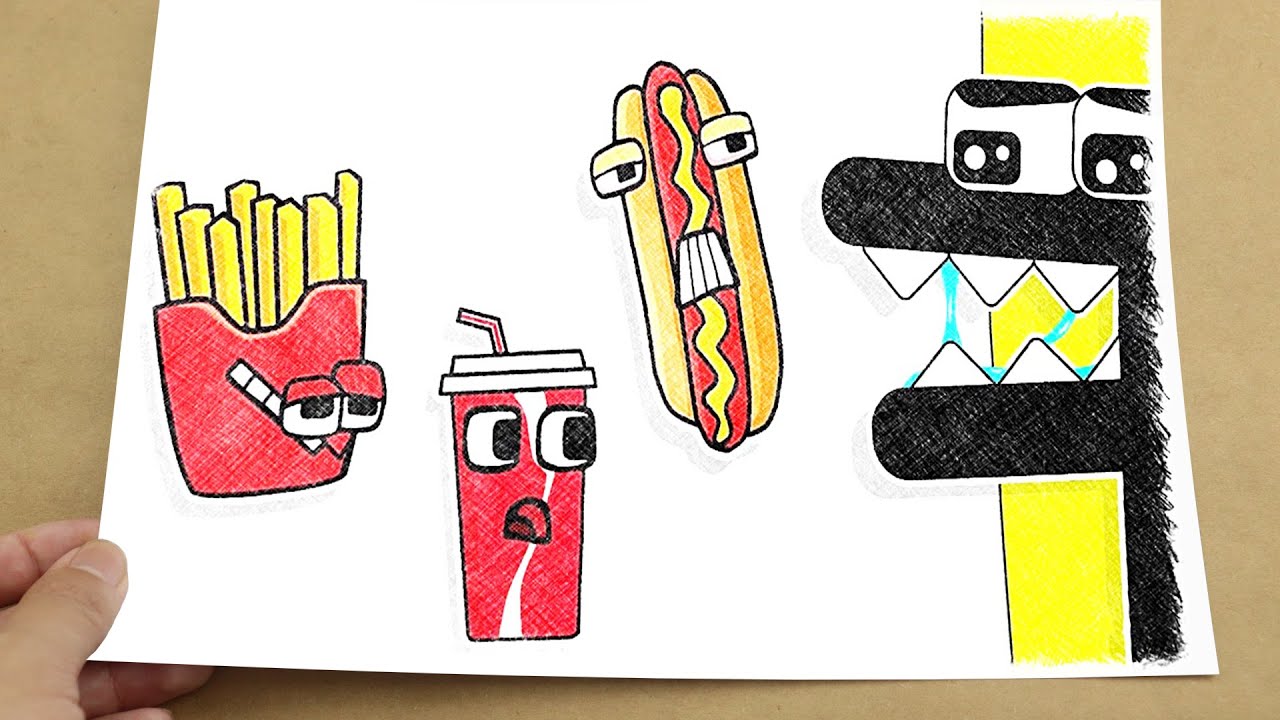 Drawing Alphabet Lore But It's Food Lore - Alphabet Lore - YouTube