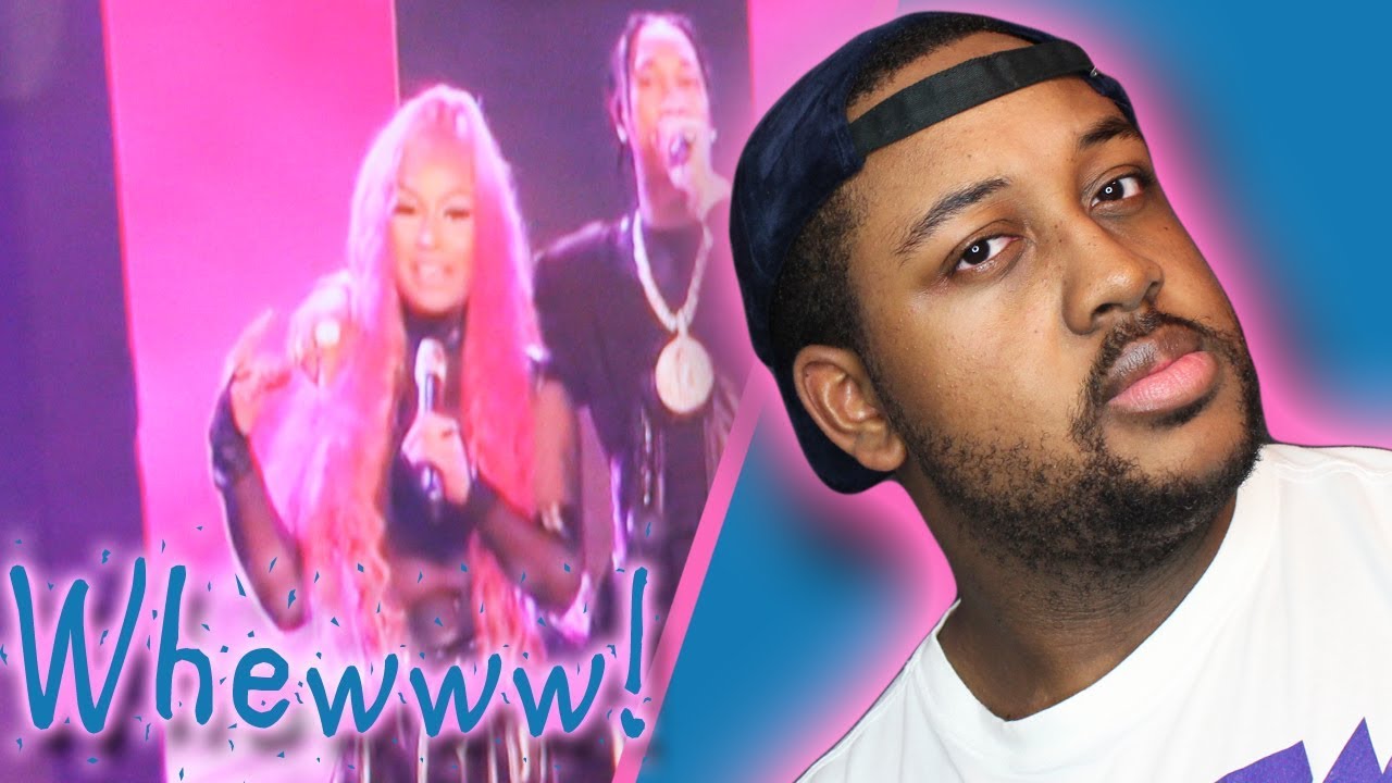 Nicki Minaj And Tyga "Good Form & Dip" Live Performance REACTION - YouTube