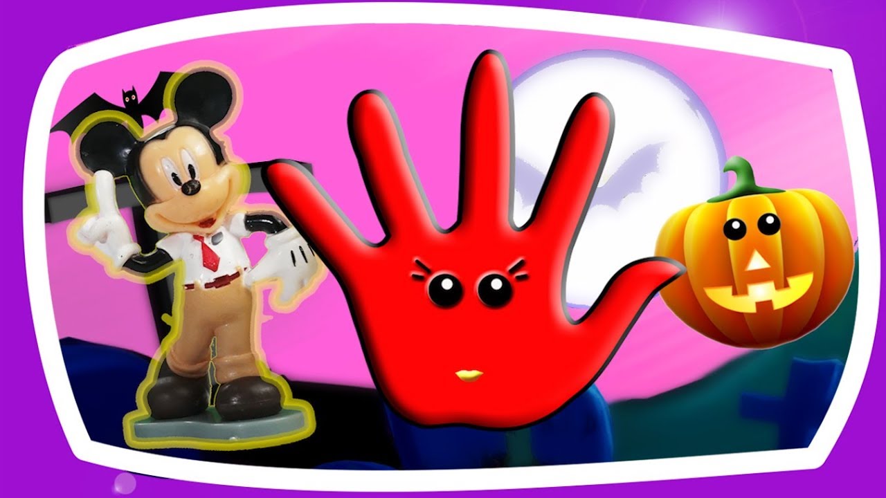 Halloween Mickey Mouse Finger Family Song Nursery Rhyme - YouTube