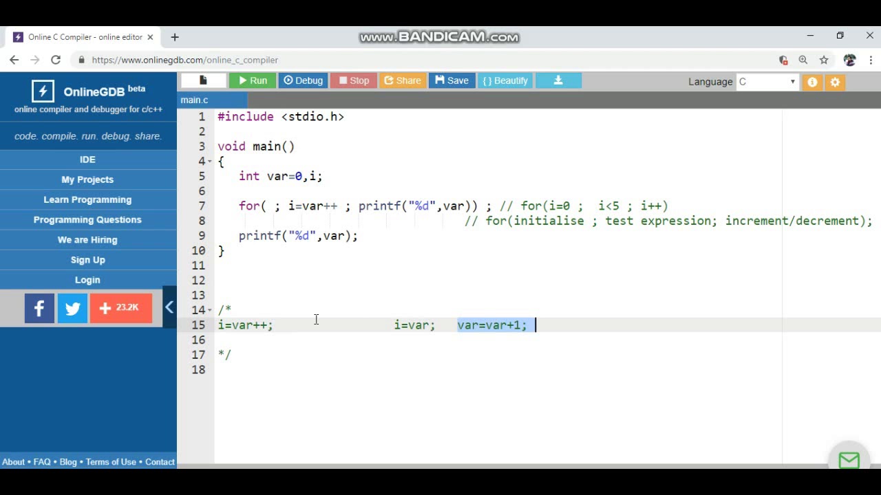 Tricky C program for Interviews | C interview Question - YouTube