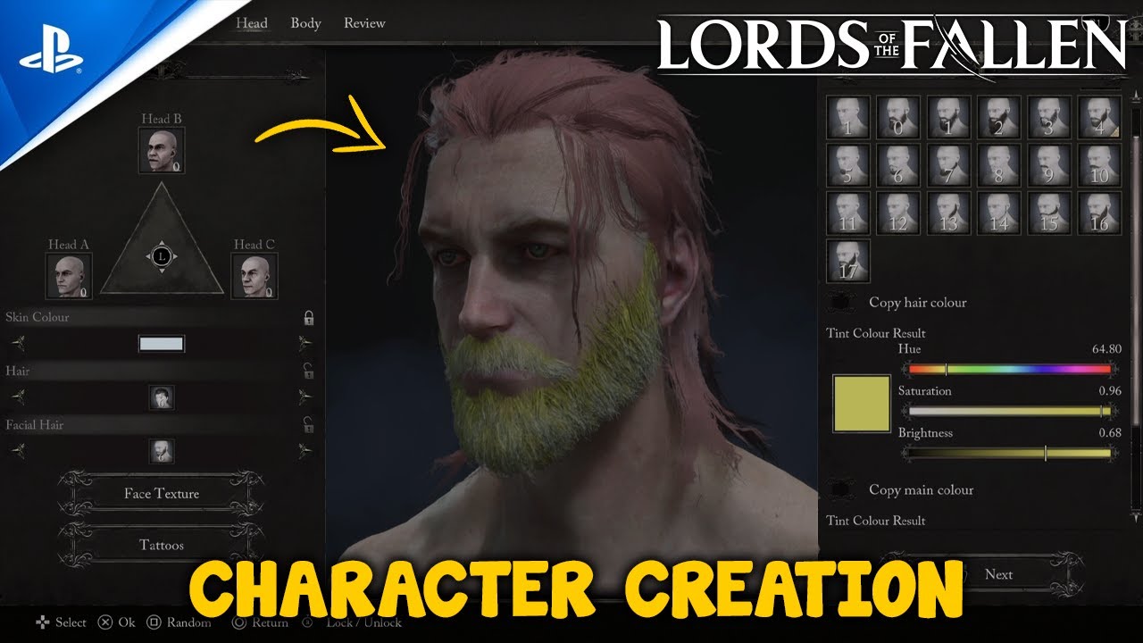 Character Creation of LORD OF THE FALLEN 2023 - YouTube