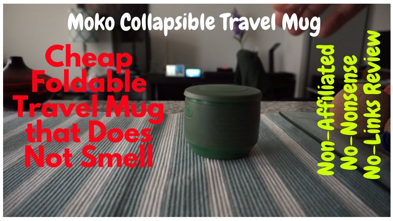 Moko Collapsible Travel Mug | Foldable Reusable Travel Cup - YouTube