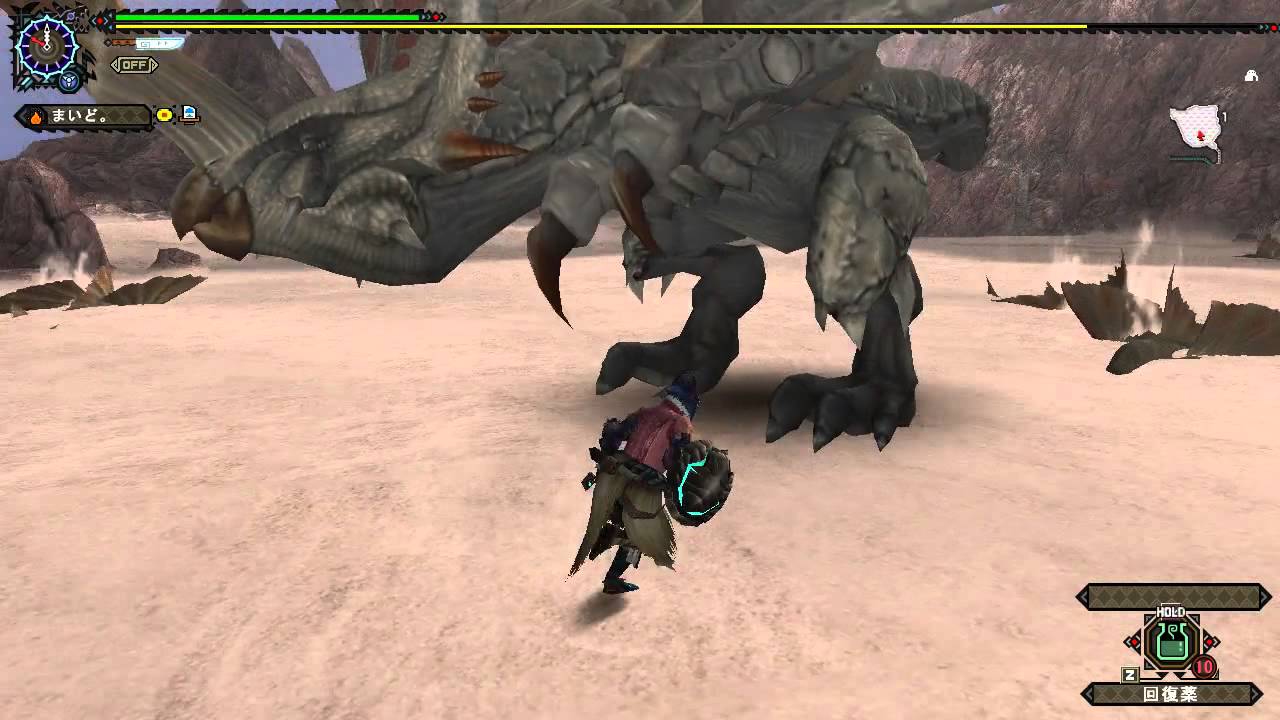 MHF-G G★2HCモノブロス亜種 片手剣ソロ - YouTube