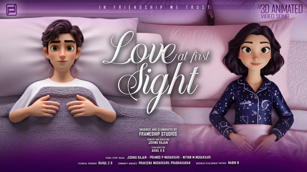 Love at First Sight | AI 3D Animated Video Song | Frameship Studios ...