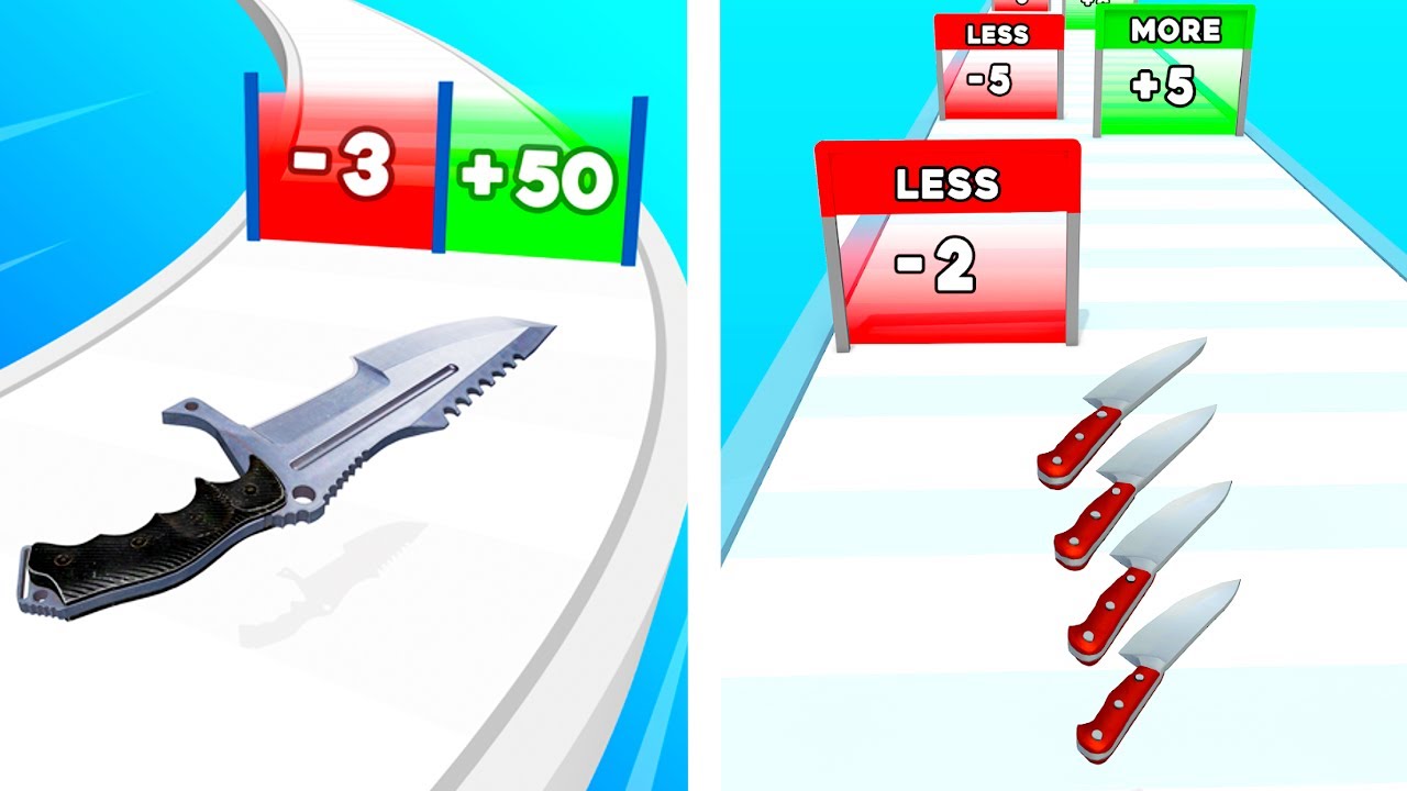 Knife Runner 3D - Knife Stack Run - All Levels iOS Android GamePlay ...