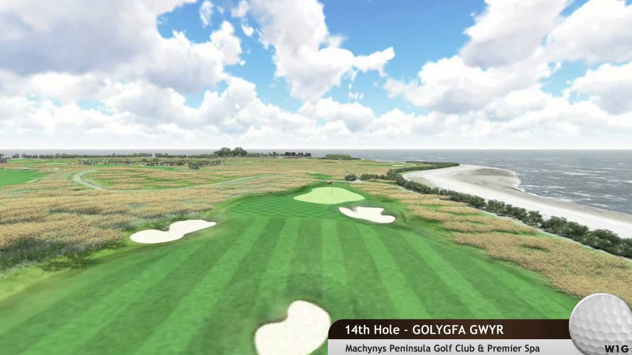 Machynys Peninsula Golf Club - Hole 14 - YouTube