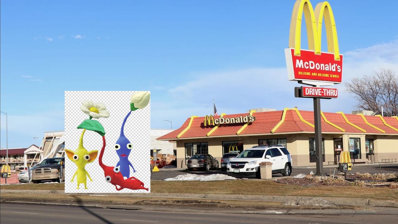 Pikmin real life at macdonald - YouTube