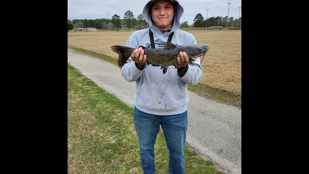 Little brother catches his first two fish ever! - YouTube