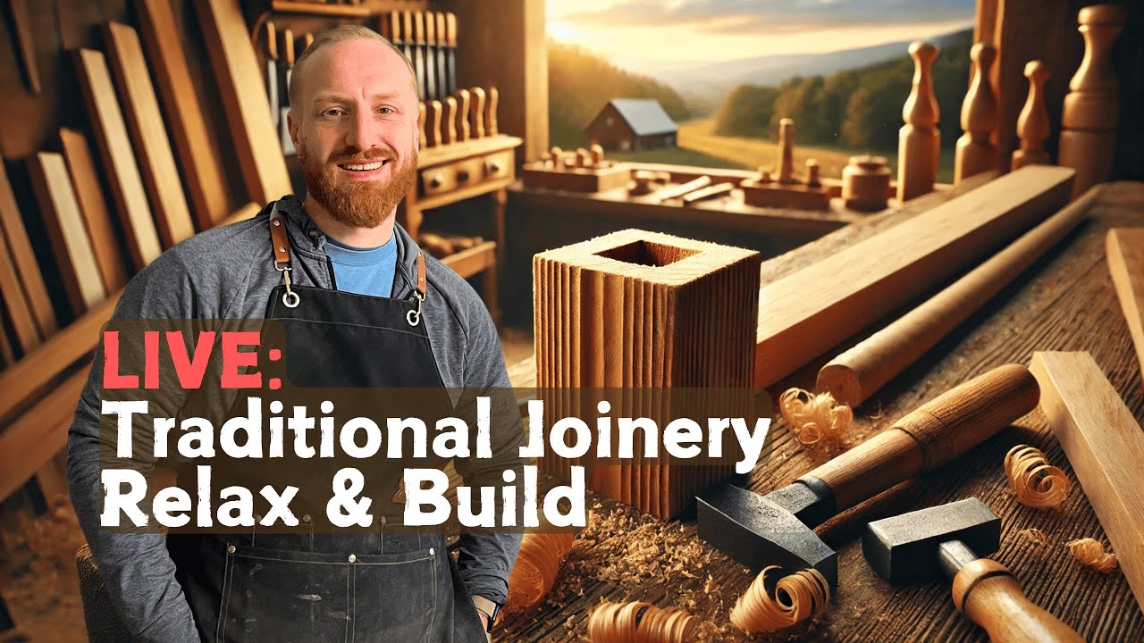 Dad’s Workshop LIVE: ASMR Mortise Joinery | Timber-Framed Bunk Bed Build - YouTube