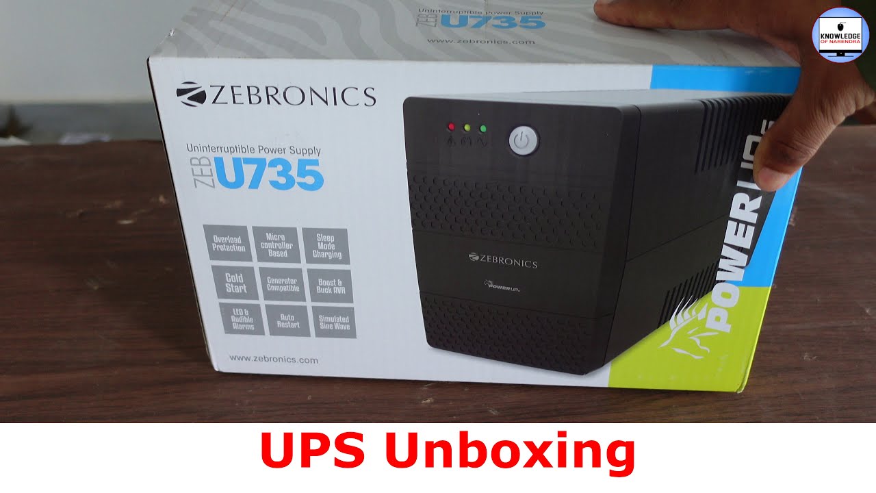 UPS Unboxing | Zebronics UPS 360 Watt | ZEB-U735 |UPS For Desktop ...