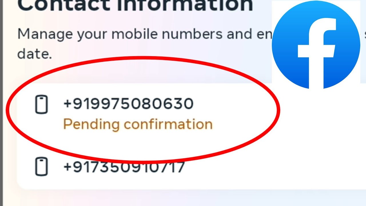 What is Pending Confirmation on Facebook Account While Adding Contact ...