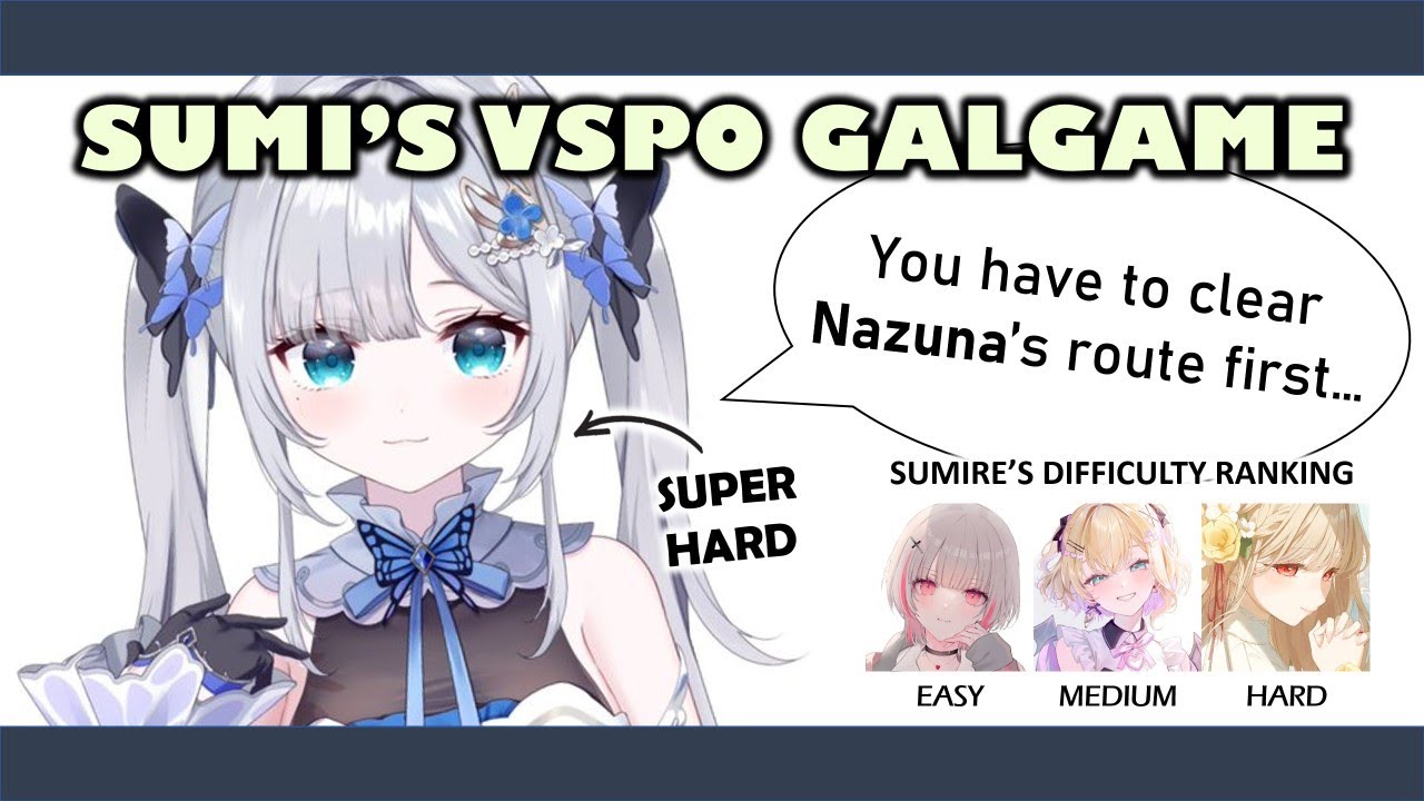 Sumi's VSPO! Galgame 【Kaga Sumire | VSPO! ENG SUB】 - YouTube