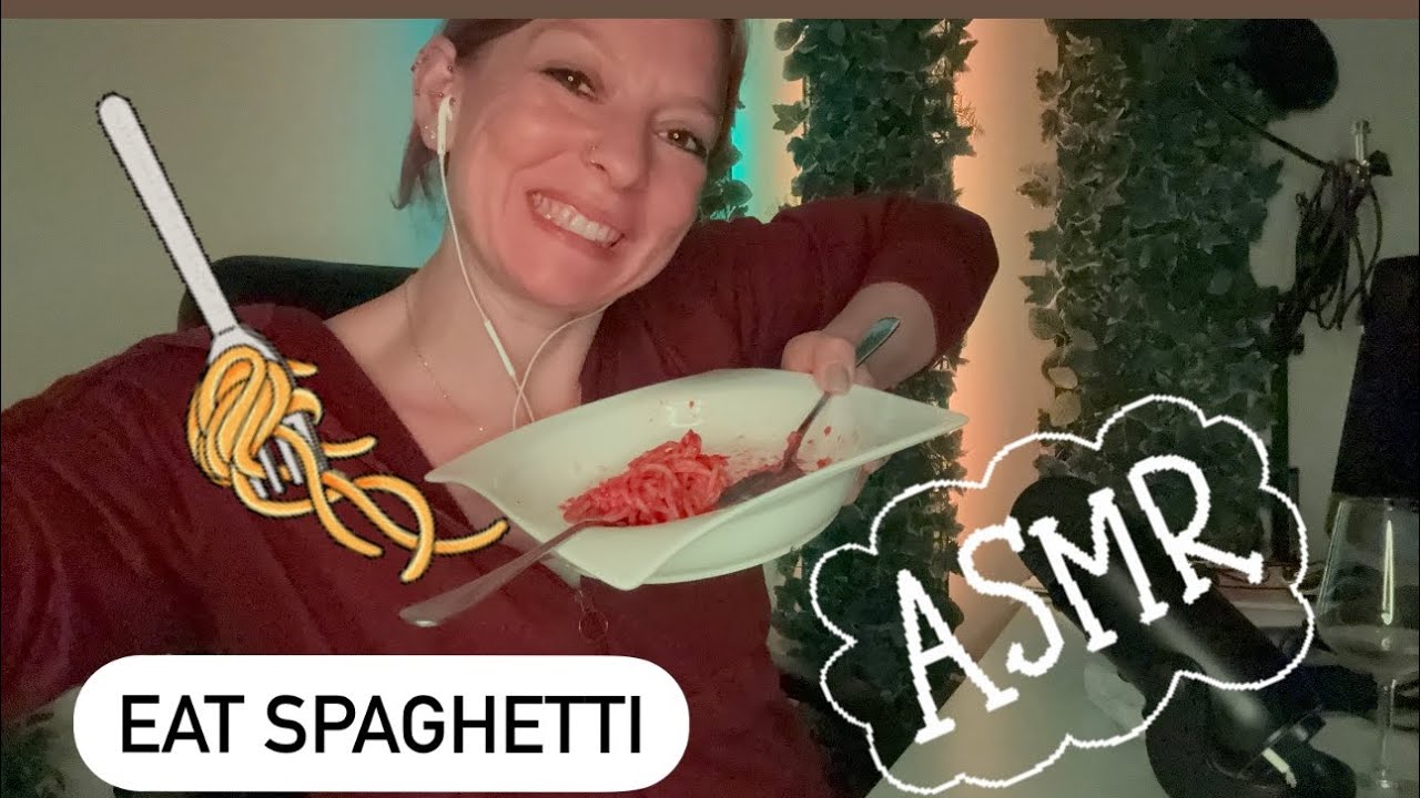 ASMR EAT SPAGHETTI Part 1 / Mouth Noises Next Part 2 / Digestion Belly ...