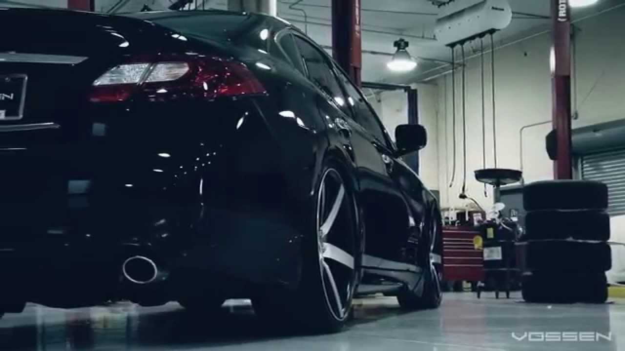 Infiniti M37 Q70 on 22 Vossen VVS CV3 Concave Wheels Rims - YouTube